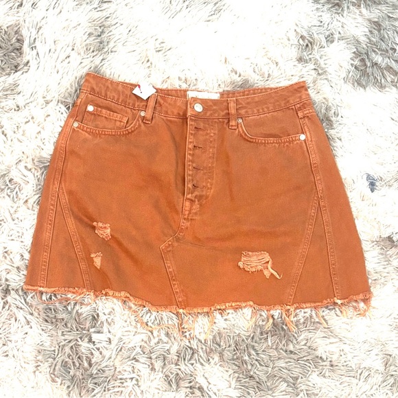 We The Free | Skirts | We The Free Size Xl Rust Super Cute Mini Skirt ...